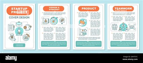 Startup Project Brochure Template Layout Business Development Flyer Booklet Leaflet Print