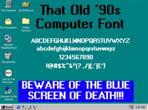 Old School Computer Font Retro Computer Font Download