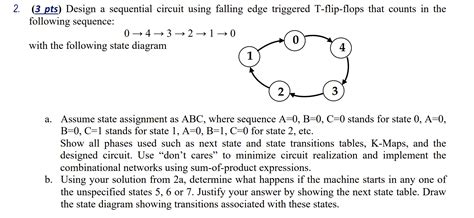 Solved 2 3 Pts Design A Sequential Circuit Using Falling