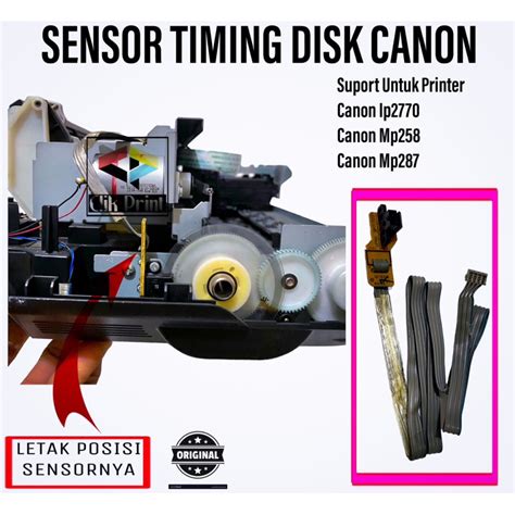 Jual Sensor Timing Disk Pembaca Sensor Encoder Bulat Printer Canon Ip 2770 Mp 287 Mp 258 Mp 237