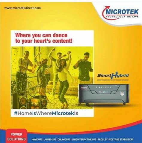 Three Led Microtek Inverter 1250 For Home 4 5 Kva At Rs 5900 In Nagpur