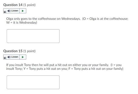 Solved Translate Each Of The Following Sentences Into Chegg