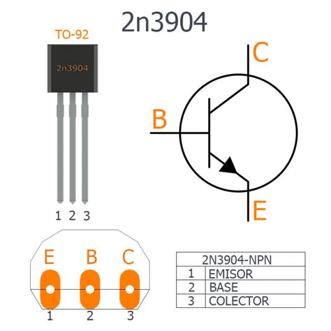 2n3904 transistor bjt npn 40v to 92 unit electronics