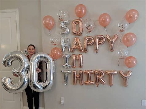30 Piece So Happy Im Thirty Balloons 30th Birthday Decor Dirty Thirty