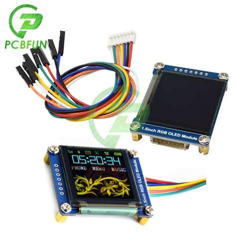 1 5 inch 65k rgb oled 4b display expansion board module 128x128 ssd1351