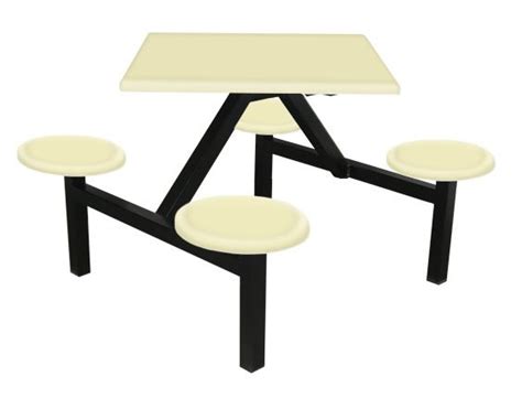 Ak404f Fibreglass Table With Stool 4 Seater Square Table Fibrglass Table Top Fibreglass