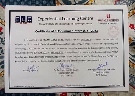 Aditya Jindal On Linkedin Fpga Thapar Elc