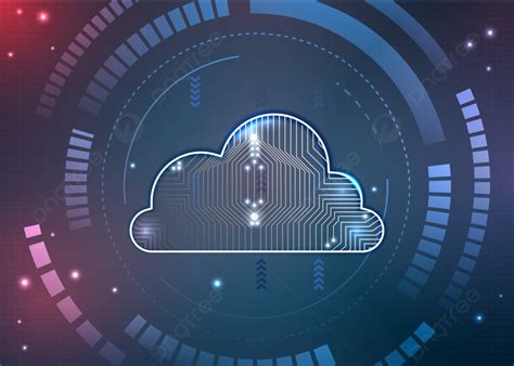 Cloud Technology Digital Concept Background Wallpaper Cloud Technology Digital Technology