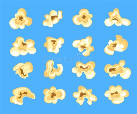 Cartoon Kernels Popcorn Classic Movie Snack Kernel Salty Pop Corn