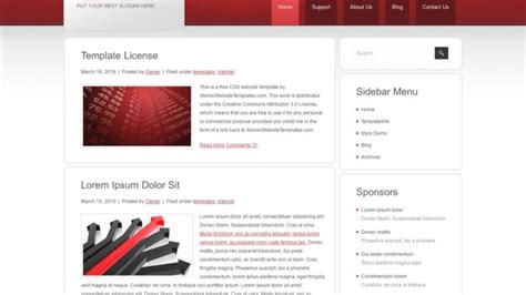 Free Htmlcss Template Cron Free Html Templates Free Css Templates