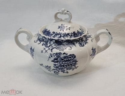 Изумительная фарфоровая сахарница VILLEROY & BOCH ,14х10х10.5 см ...