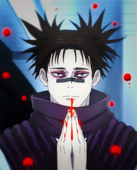 An Anime Character With Black Hair And Red Eyes