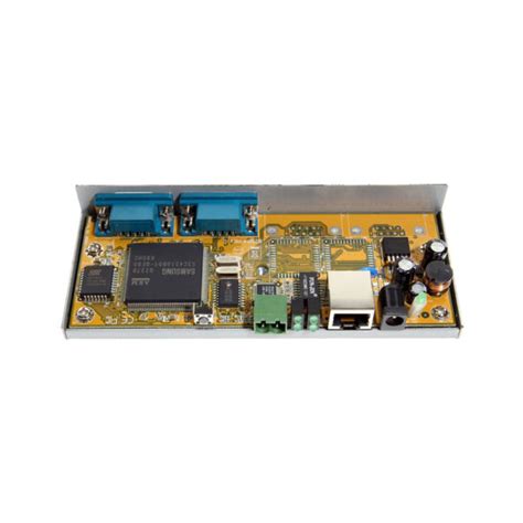 Dual Port Rs 232 To Ethernet Data Gateway Tcp Ip Industrial Metal Case