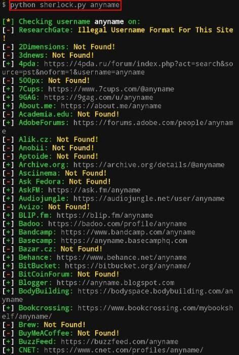 Install And Use Sherlock Tool For Android In Termux Artofit