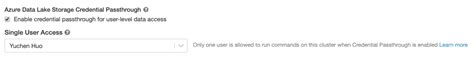 Simplify Data Lake Access With Azure Ad Credential Passthrough