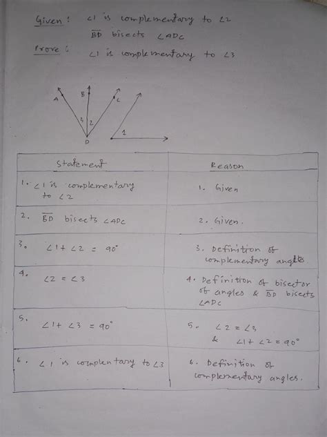 [solved] given 41 is complementary to 2 bd bisects zadg prove 21 is