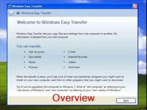 How To To Do An Easy Transfer In Windows Xp Operating Systems