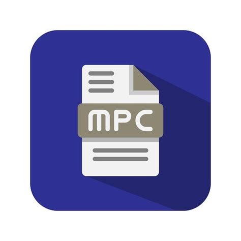 Premium Vector Mpc Audio File Flat Icons Extension Files Typedocument