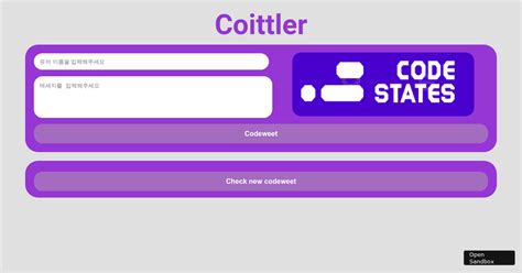 Twittler Html Css Js Codesandbox