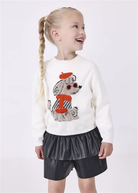 Faux Leather Skort Girl Mayoral