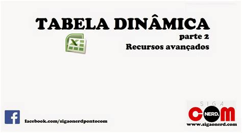 Excel Tabela Dinâmica aula Youtube Vídeo Alessandro Trovato