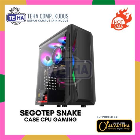 Jual Casing PC Gaming Tanpa Power Supply SEGOTEP Case Komputer Gaming Snake Shopee Indonesia