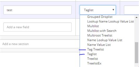 Sxa What Are Taglist And Tag Treelist Field Types In Sitecore 9