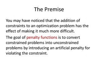 Penalty Functions PDF