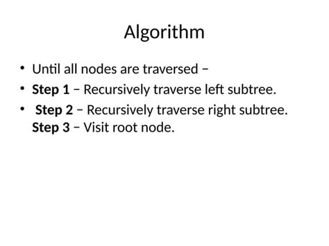 Tree Traversal Of Data Structures Presentationpptx