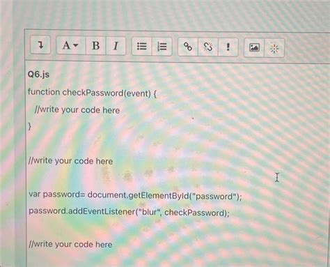 Solved Write The JavaScript Code That Will Validate A Chegg Com