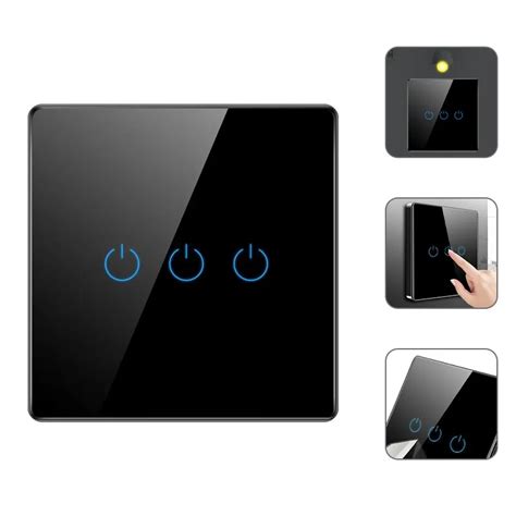 Smart Home Glass Panel Wall Switch Can Be Remote Control Home