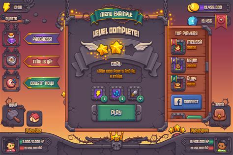 Complete Fantasy Game Ui Kit Now Available On Creative Market