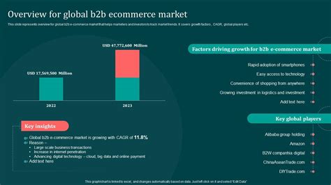 Overview For Global B2b Ecommerce Market Implementing B2b Marketing Strategies Mkt Ss Ppt