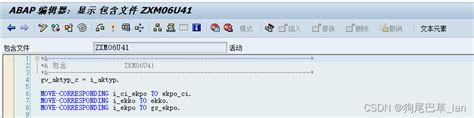 abap 采购订单增强（屏幕增强与逻辑增强） 采购订单屏幕增强 csdn博客