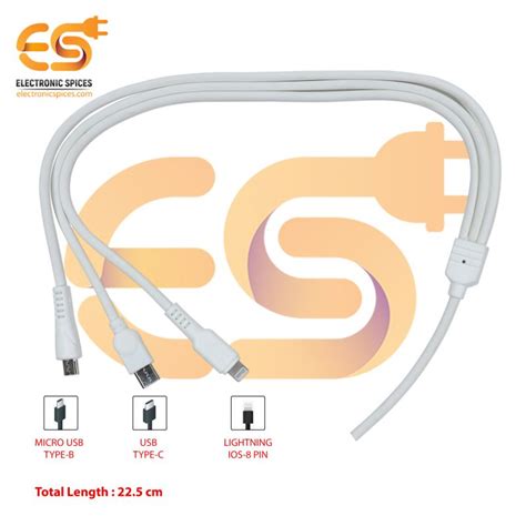 Buy In Usb Charging Cable Micro Usb Type B Usb Type C Lighting Ios Pin Charging Cable