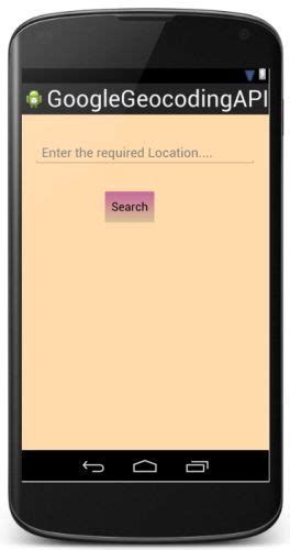 Google Geocoding API In Android Studio