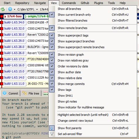 Git Extension Is Not Displaying The Commits Separately Rather They Are Merged Under One Commit