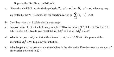 Solved Suppose That X1…xn Are Iid N 2 σ2 A Show That The