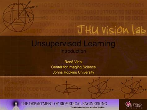 PDF Unsupervised Learning JHU Johns Hopkins Computer Vision However Real Life Data