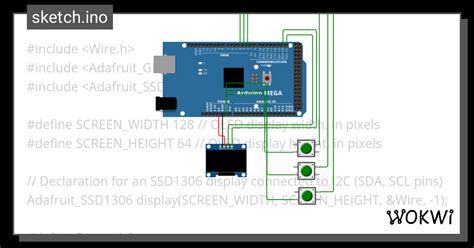 Oled Wokwi Esp32 Stm32 Arduino Simulator