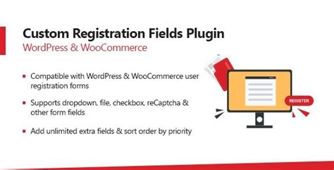 Download Woocommerce Custom Registration Fields Plugin V114 Free