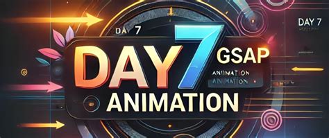 Day 7 With Gsap Interactive Scrolling Animation With Rotating Arrows