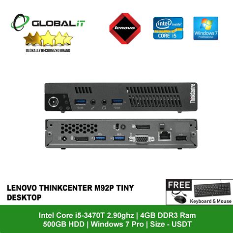Lenovo ThinkCenter M P Tiny Desktop I USDT Refurbished Global Group