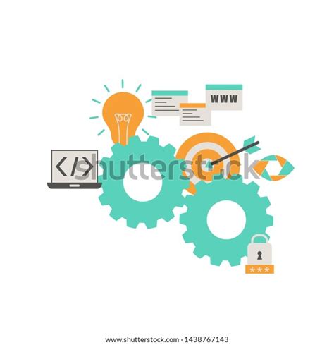 Coding Programming Concept Isolated Vector Illustration เวกเตอร์สต็อก