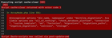 Caching Symfony Error Where Cache Clear Or Composer Update Stack Overflow