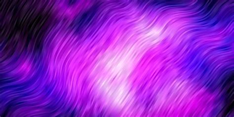 Dark Purple Vector Template With Lines Colorful Abstract Illustration With Gradient Curves