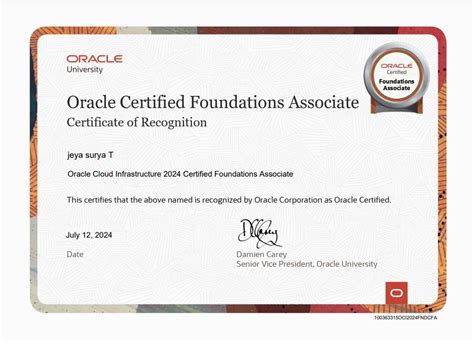 Jeya Surya On Linkedin Oracle Oci Oraclecloud Professionaldevelopment 26 Comments
