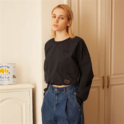 W 아카릿 3313 포켓 윈드브레이커 오버핏 블랙 맨투맨 감도 깊은 취향 셀렉트샵 29cm