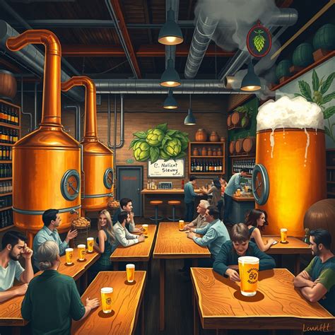 Vibrant Brewery Interior A Celebration Of Craft Beer Culture