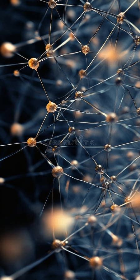 Intricate Network Of Connected Nodes And Lines Creating A Complex Web Of Interconnected